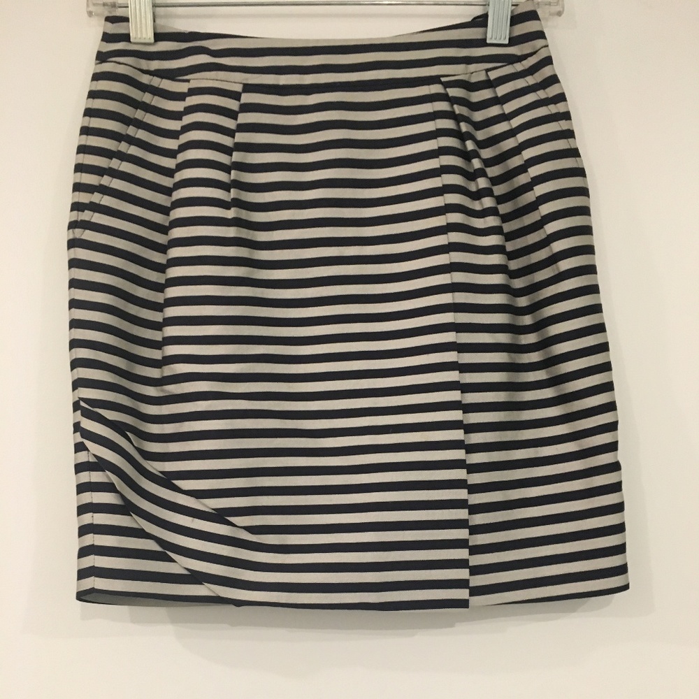 Reiss Stripped Skirt - Gem